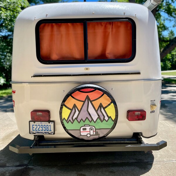 Scamp Thicklines Art Custom Tire Cover 13ft Desert Series - Etsy