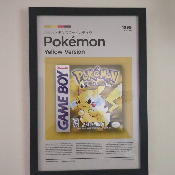 Pokemon Blue Poster, Game Boy Poster, Nintendo Poster, Blastoise Poster ...