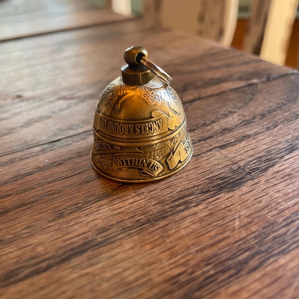 Motorcycle Gremlin Angel Bell - Made From Two Angel Medallions - Etsy