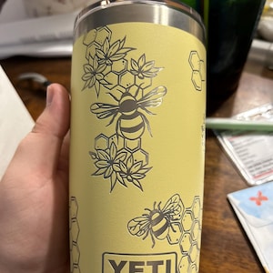 Engraved Honey Bee Yeti Rambler: 20oz Insulated - Etsy
