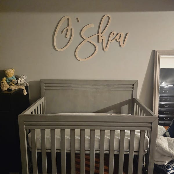 Custom Name Sign Personalized Wooden Name Sign for Nursery Wall Decor ...