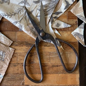 Hand Forged Scissors Primitive Style Leather Scissors 4 to - Etsy