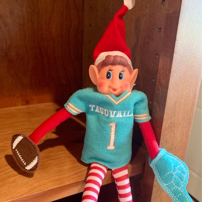 Personalized Elf Football Jersey Elf Football Outfit Visiting Elf ...