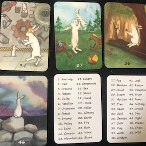 The Rabbit Tarot Deluxe Version Animal Art Card Deck - Etsy