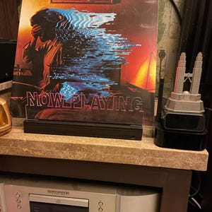 Now Playing Record Holder Stand Gift,now Spinning Vinyl Record Display ...