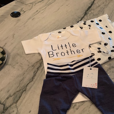 Little Brother Outfit Take Home Baby Boy Outfit Newborn Set Baby Boy ...
