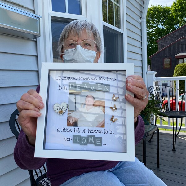 Custom Frame in Loving Memory Sympathy Gift Loved Ones in Heaven Quote ...