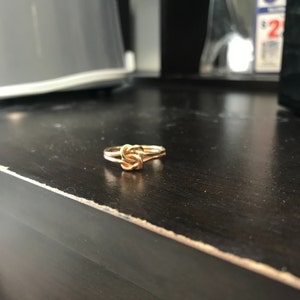 Spring Sale Etsy jewelry knot ring infinity knot 14kt gold | Etsy