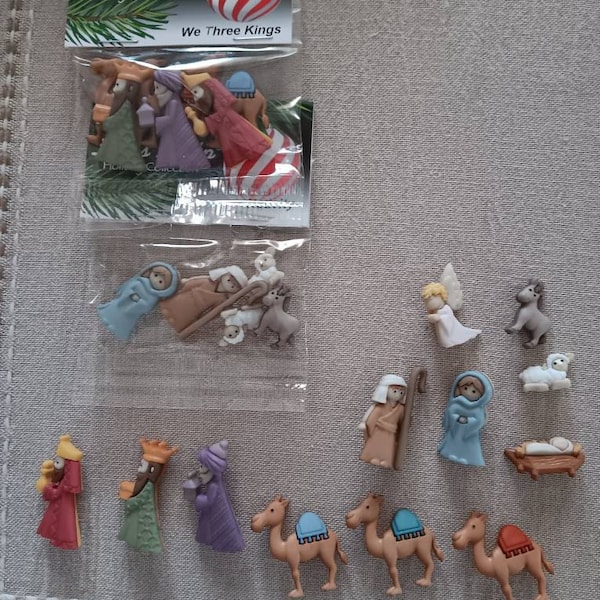NATIVITY BUTTONS - Etsy