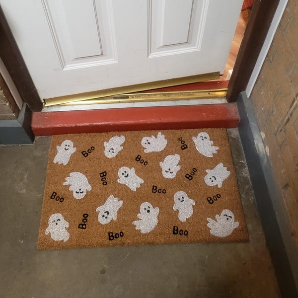 Country Welcome Croeso Door Mat With Border | Extra Large Coir Doormat ...