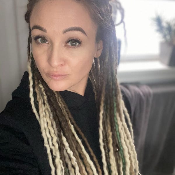 Blonde Human Hair Loc Extensions-bundle of 10 - Etsy