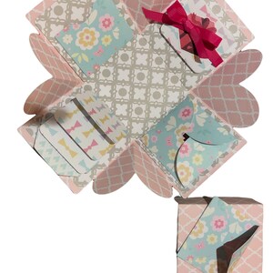 PRINTABLE Exploding Box Pattern NOT for Cricut Formatted for Standard ...