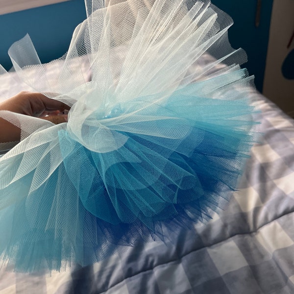 Blue Ombre Tutu Royal Blue Turquoise Aqua Tutu Halloween Tutu Ballerina ...