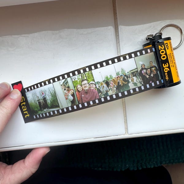 5-40 Personalized Photos Film Roll Keychain, Camera Film Roll Keyring ...
