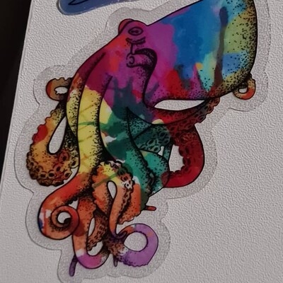Rainbow Fox Vinyl Sticker - Etsy