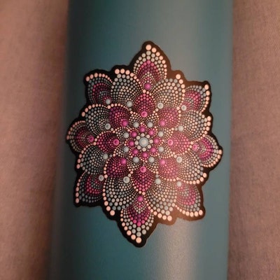 Digital Dot Mandala Flower Pattern Hydrangea Dreams Delicate - Etsy