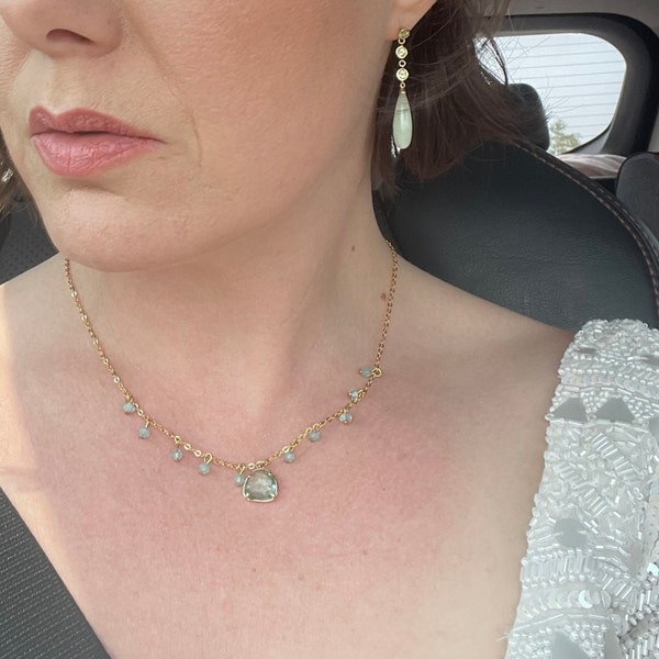 Mini Pineapple Gold Chain Necklace With Swarovski Crystal Accent - Etsy