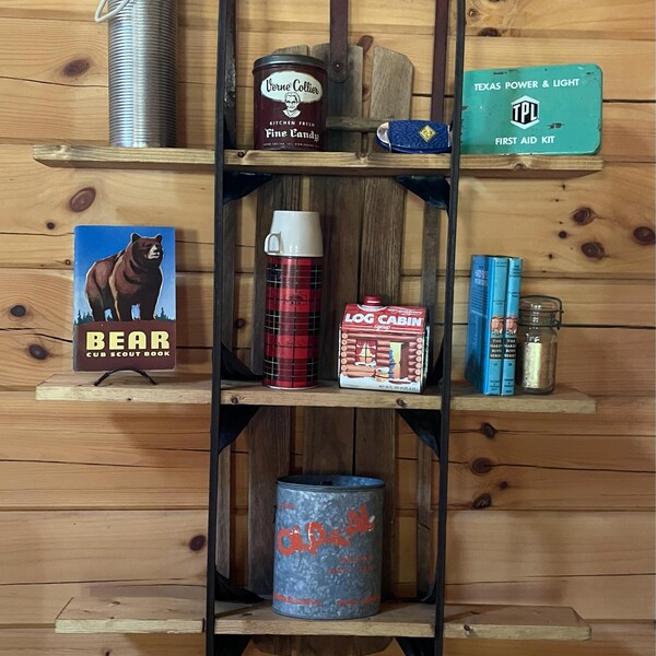 Female Junk Art Reclaimed Found Object Art Tin Figure With Easel - Etsy