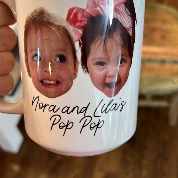 Two Baby Face Mug, Personalized Photo Gift, Custom Baby Face Mug ...
