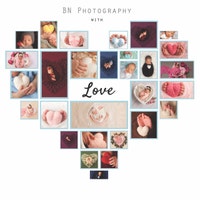 20x20" Heart Photo Collage Template | Photoshop Collage | Custom ...