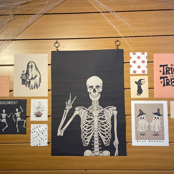 20 Halloween Prints Wall Art, Bundle of 20 Printables, Spooky Home ...