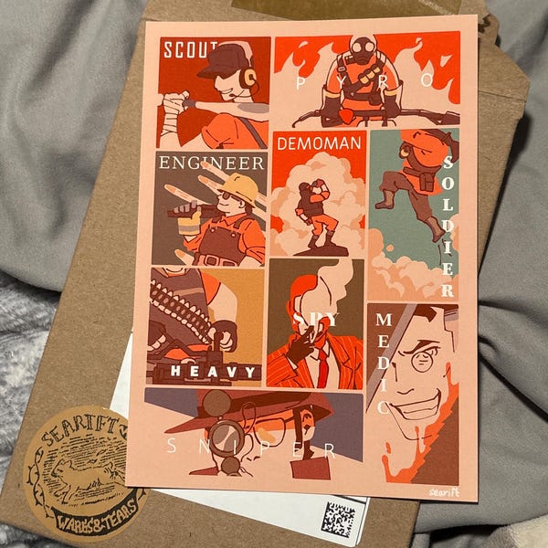 Team Fortress 2 / Sticker Sheet - Etsy