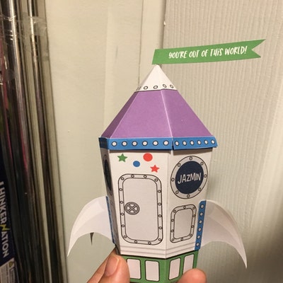 Outer Space Party Rocket Favor Boxes / Space Party Favors / Astronaut ...