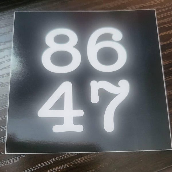 8647 Sticker / Anti-trump Sticker / Waterproof and Perfect for the Car ...