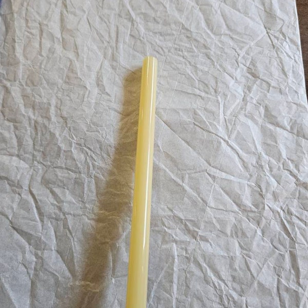Opaque Yellow GLASS STRAW | Reusable Straws | Glass Straws | Yellow ...