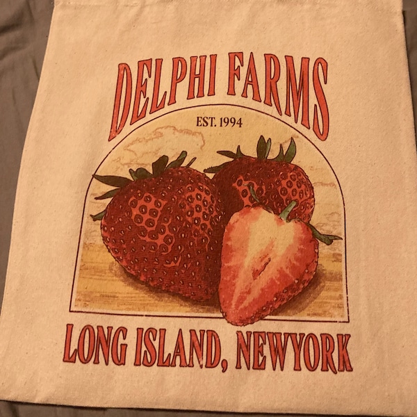 Delphi PJO Tote Bag, Delphi Strawberry Farms Tote Bag, Delphi ...