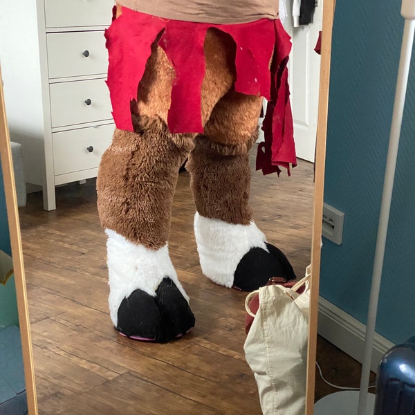 12 Inch Digitigrade Faun Leg Pad Digital Template Pattern - Etsy