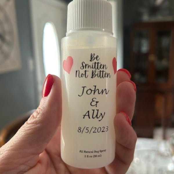 Bulk Wedding Bug Spray Party Favors | Bottles Arrive Filled With Label ...