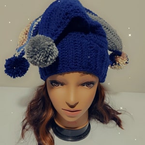 CROCHET PATTERN 3 Point Jester Hat Fool's Cap Easy Fantasy Crochet ...