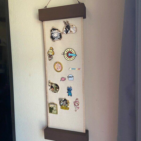 Mini Wall Hanging for Enamel Pin Display - Etsy