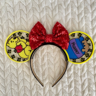 Honey Bear Mouse Ears 3D Print Mouse Ears Pooh Ears - Etsy