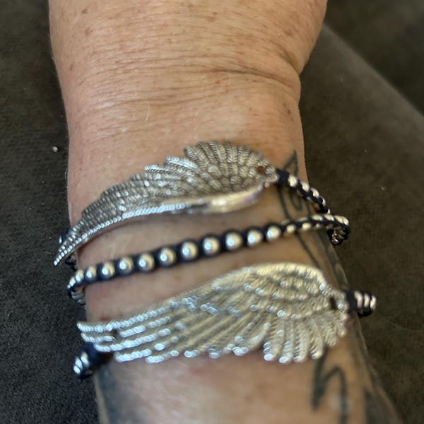 Angel Wings Wrap Bracelet - Etsy