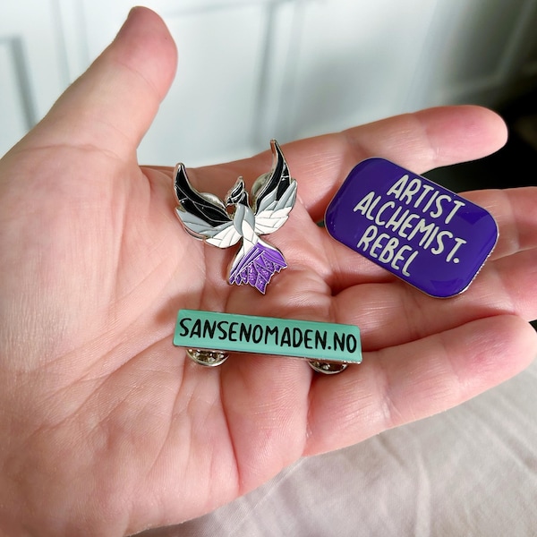 Personalised Design Your Rectangle Enamel Pin | Customised Pin Badge ...