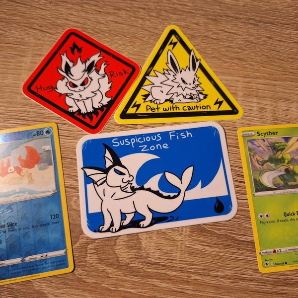 Danger Eeveelution Sticker Signs - Etsy