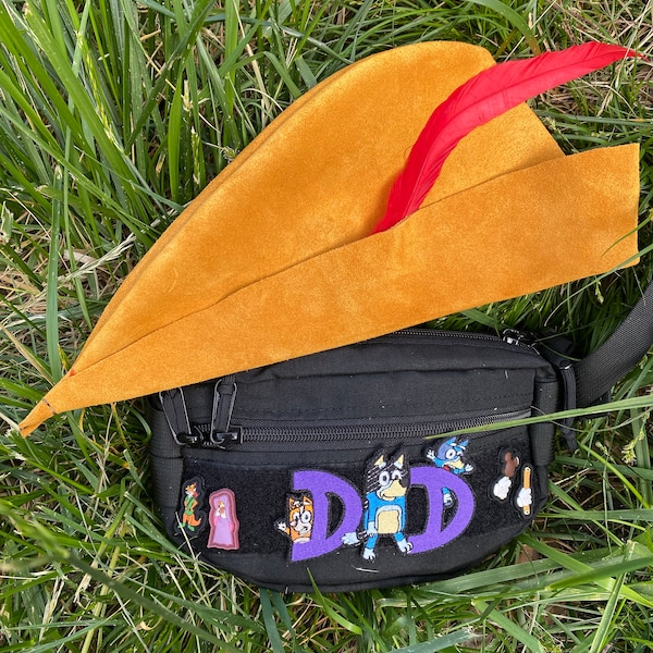 Pinocchio or Robin Hood Hat - Gold Suede - Etsy