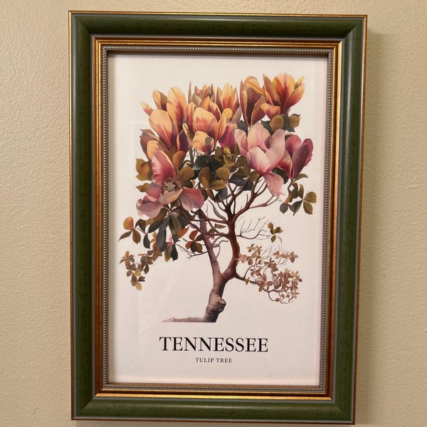 Florida State Tree Art Print, Sabal Palm Tree Wall Art, State Symbol ...