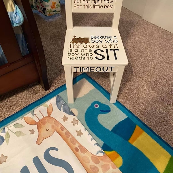Boys Time Out Chair, Time Out Seat, Kids Time Out Chair, Time Out Chair ...
