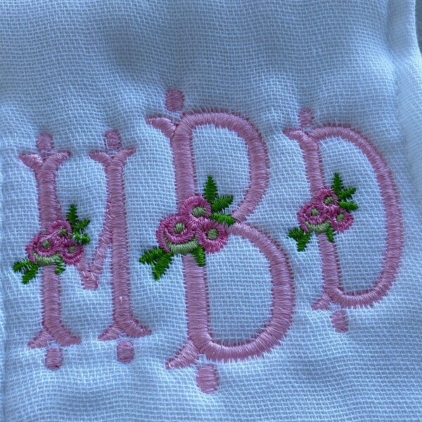 Machine Embroidery Design Fishtail Rose Monogram Alphabet Font INSTANT ...