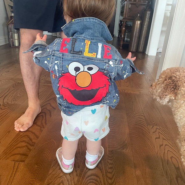 Elmo Sesame Street Jacket, Custom Elmo Jacket Elmo Matching Shirts ...