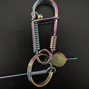 Minimalist Unique Wire Wrapped High Quality Stainless Steel Carabiner ...