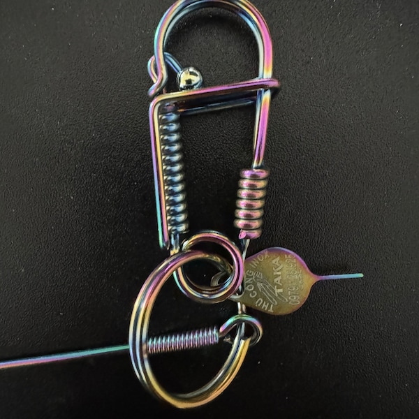 Minimalist Unique Wire Wrapped High Quality Stainless Steel Carabiner ...