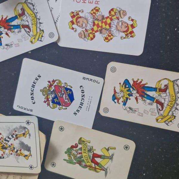 Vintage Joker Playing Cards - Single Card - Joker Collection - Swap ...