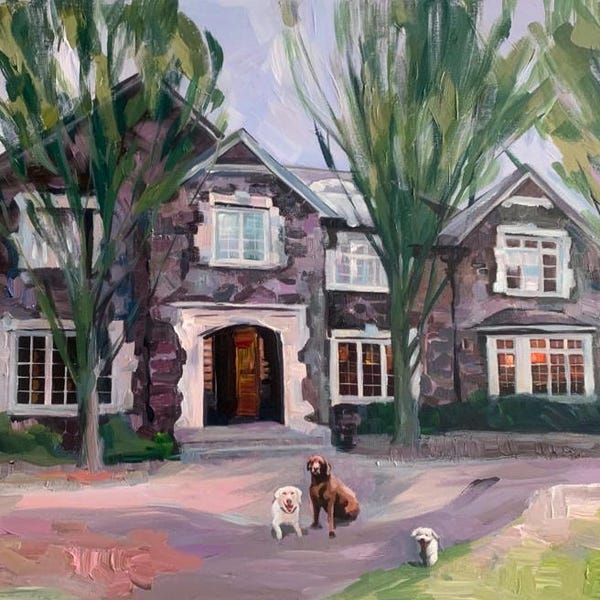 Custom Oil House Portrait, Oil House Painting, First Home Gift ...