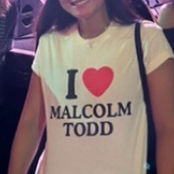 I Love Malcolm Todd Shirt - Etsy
