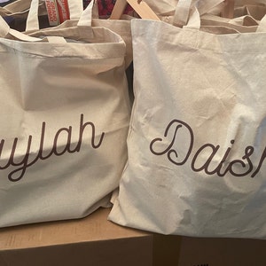 Personalized Script Tote Bag Wedding Welcome Bag - Etsy