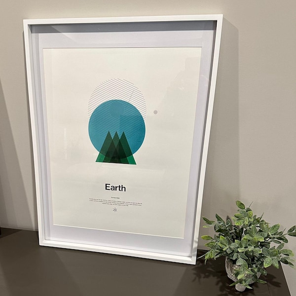 Mid-century Modern Rabbit Print, Modern Bold Colorful Animal Decor ...